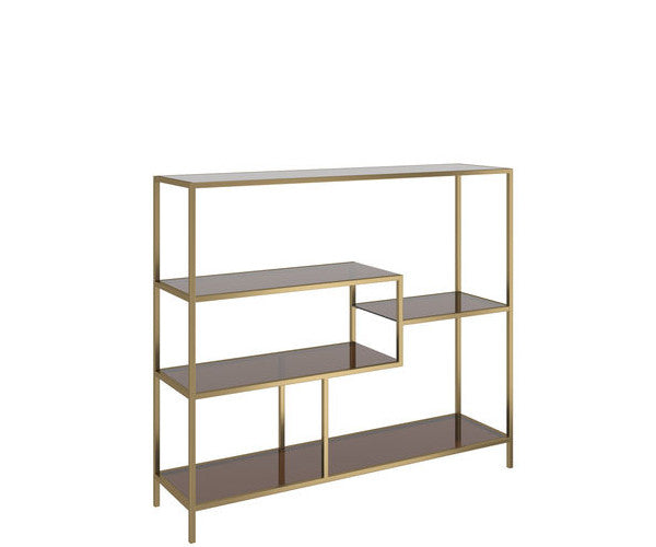 Kare Loft reol - gold - 100x115 - Trendbazaar