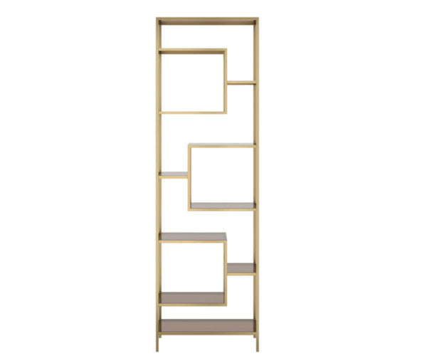 Kare Loft reol - gold - 195x60 - Trendbazaar